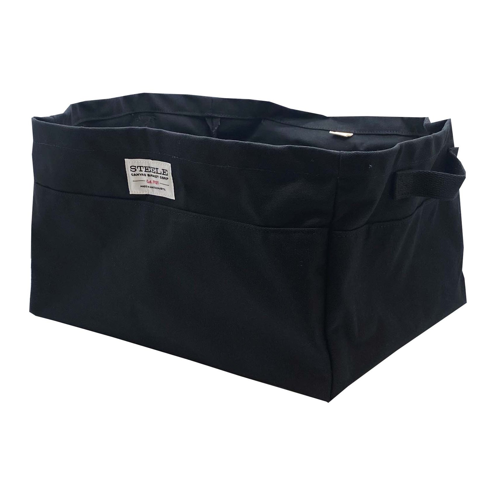 Black Large Canvas Storage Bin – Steele Canvas Basket Corp