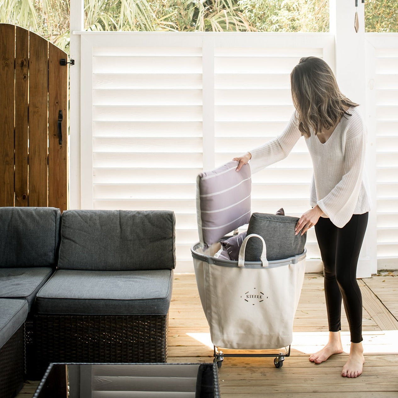 Canvas Round Carry Truck - 3 Bu – Steele Canvas Basket Corp – Steele ...