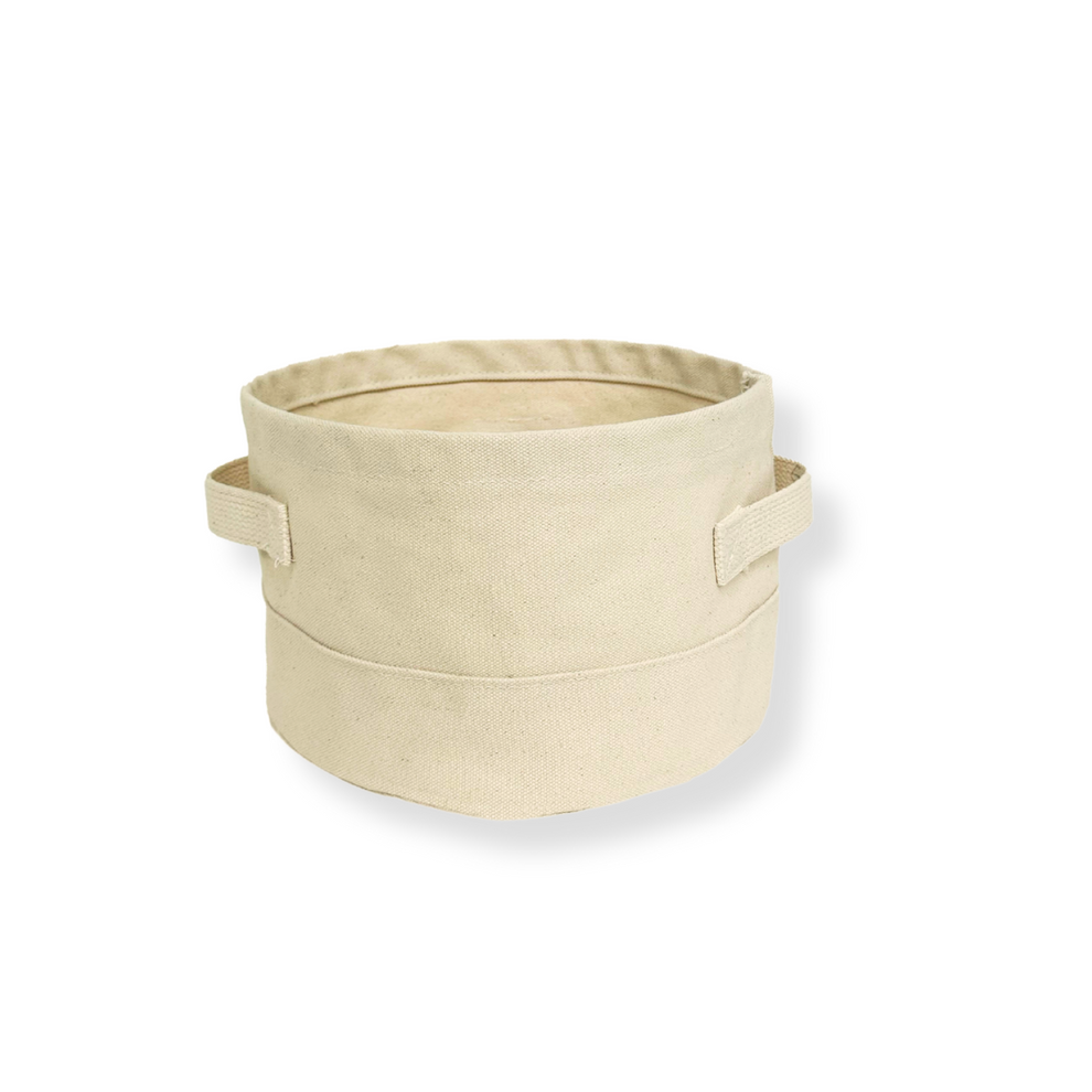 Extra Small Round Canvas Storage Bin – Steele Canvas Basket Corp ...