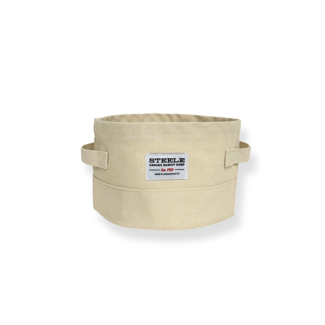 Extra Small Round Canvas Storage Bin – Steele Canvas Basket Corp ...