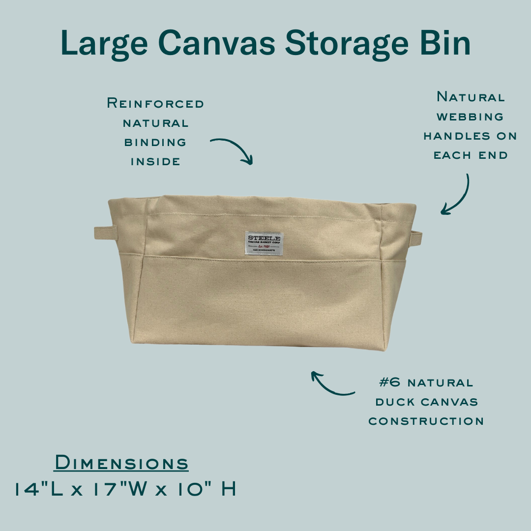 Large Canvas Storage Bin – Steele Canvas Basket Corp