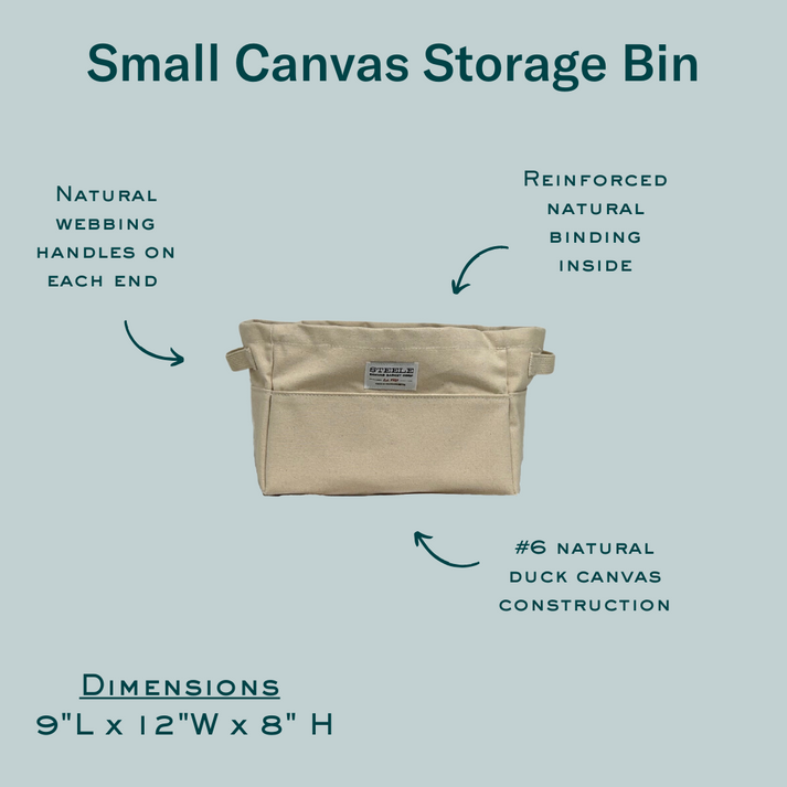 Small Canvas Storage Bin – Steele Canvas Basket Corp