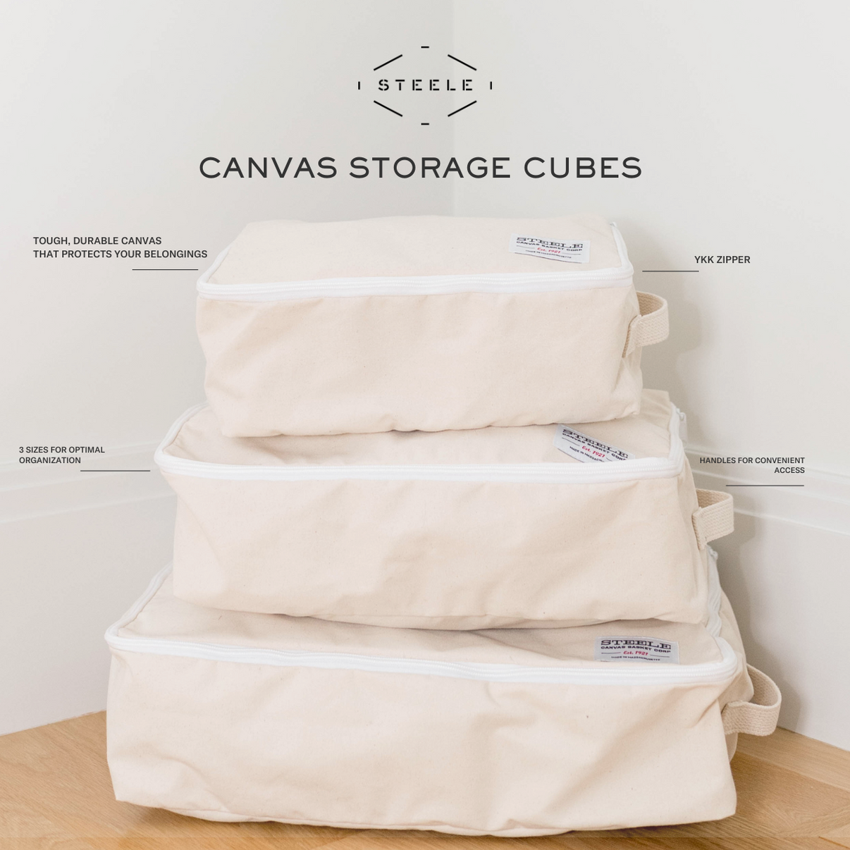 Canvas Storage Cube Set – Steele Canvas Basket Corp – Steele Canvas ...