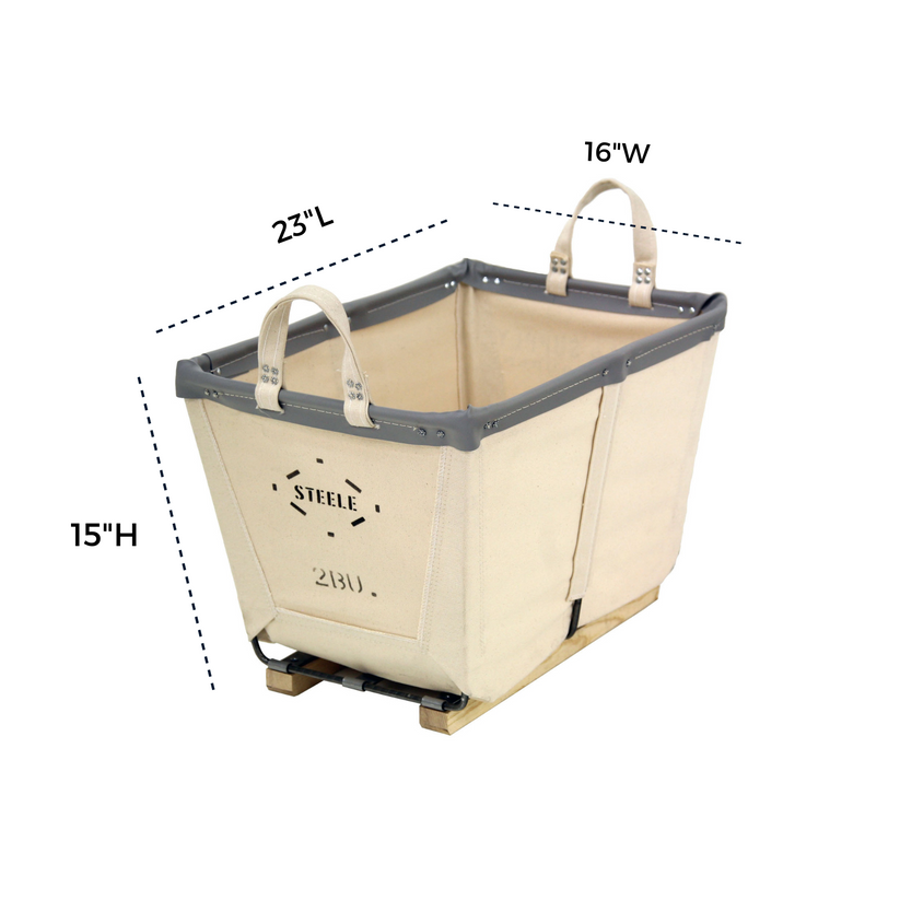 Canvas Small Carry Basket - 2 Bu – Steele Canvas Basket Corp – Steele ...